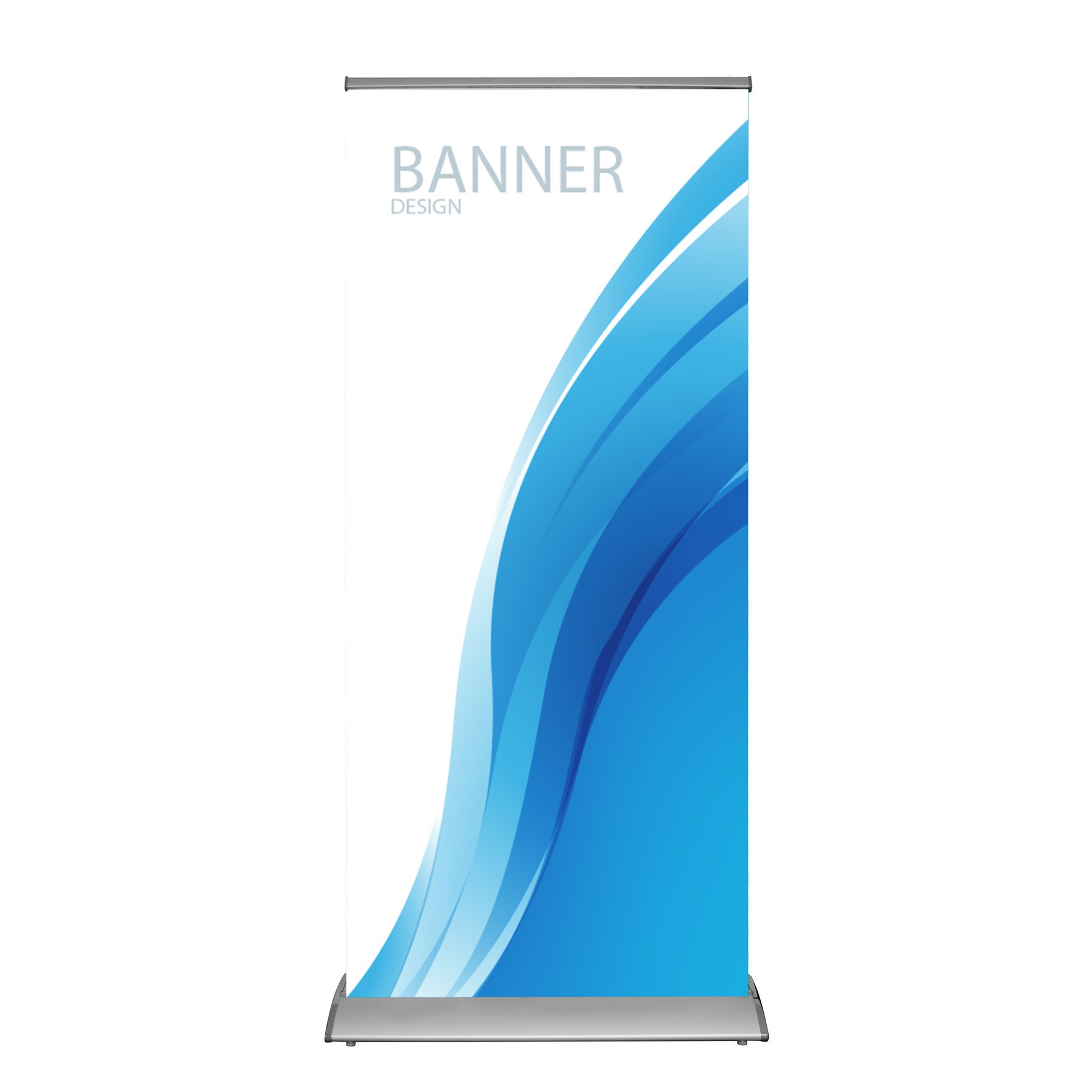 Deluxe Retractable Aluminum Banner Stand 31.5″ x 79″ – Hill Promotional
